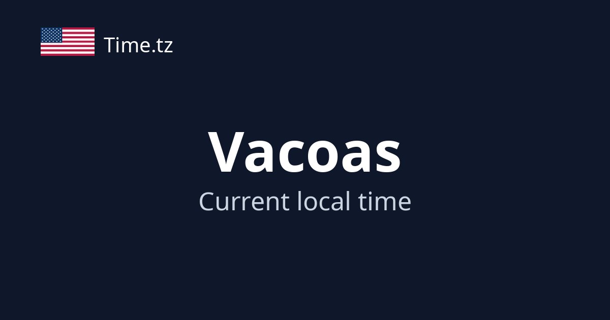 Current Time in Vacoas, Mauritius | Time.tz