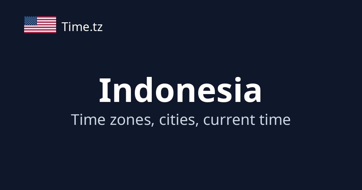 Current Time in Indonesia | Time.tz